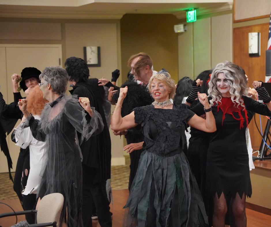 Zombie Flash Mob Thrills Fullerton Retirement Community - Fullerton ...