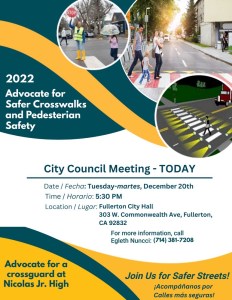 Advocate for a crossguard at Nicolas Jr High at the city council ...