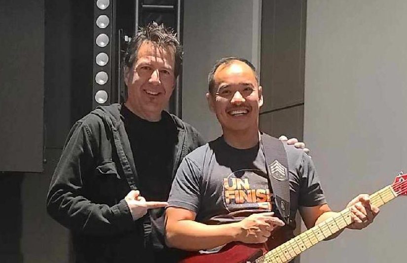 Fullerton’s Justin Juknelis presents a handmade tribute guitar to ...