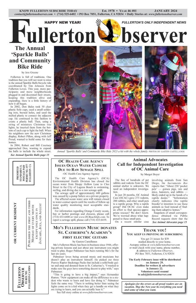 E-Edition 2024 - Fullerton Observer
