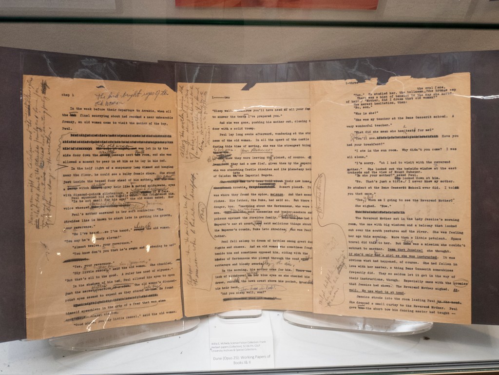 Digging Through the Frank Herbert Archives & Dune Display at CSUF ...