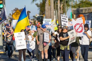 Community Gathers for Protest Against Tyranny in America - Fullerton ...