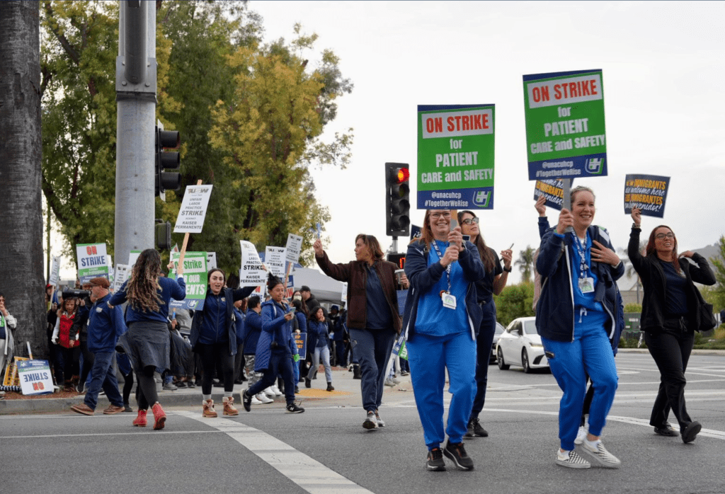 Nurses Begin Strike Over Patient Care & Kaiser investments in ICE ...